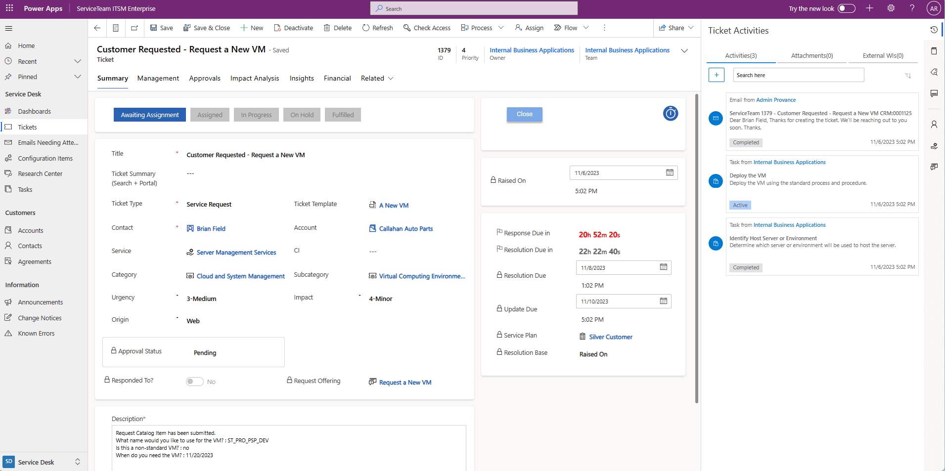 ServiceTeam ITSM – Provance